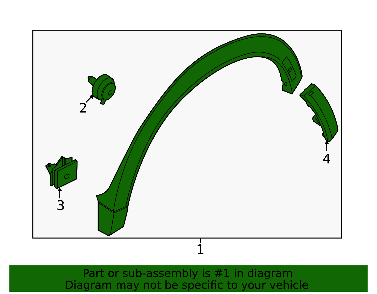 2021-2024 Ford Mustang Mach-E Wheel Opening Molding LJ8Z-16038-CB ...