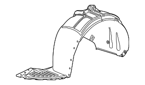 2014-2019 Chevrolet Impala Passenger Side Engine Front Splash Shield ...