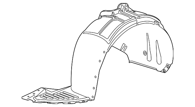 2014-2020 Chevrolet Impala Front Driver Side Wheelhouse Liner 84204442 ...