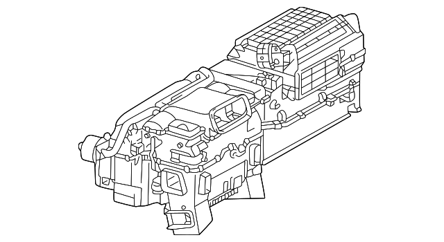 210-830-06-62 - Evaporator Assembly 1996-1998 Mercedes-Benz | Mercedes ...