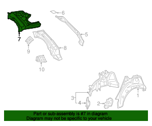 Lexus OEM Inner Pillar Part# 61731-76010 | OEM Vehicle Parts