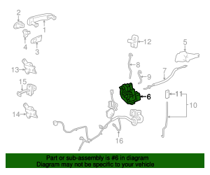 2010-2016 GM Lock Actuator 13579515 | GMPartsDirect.com