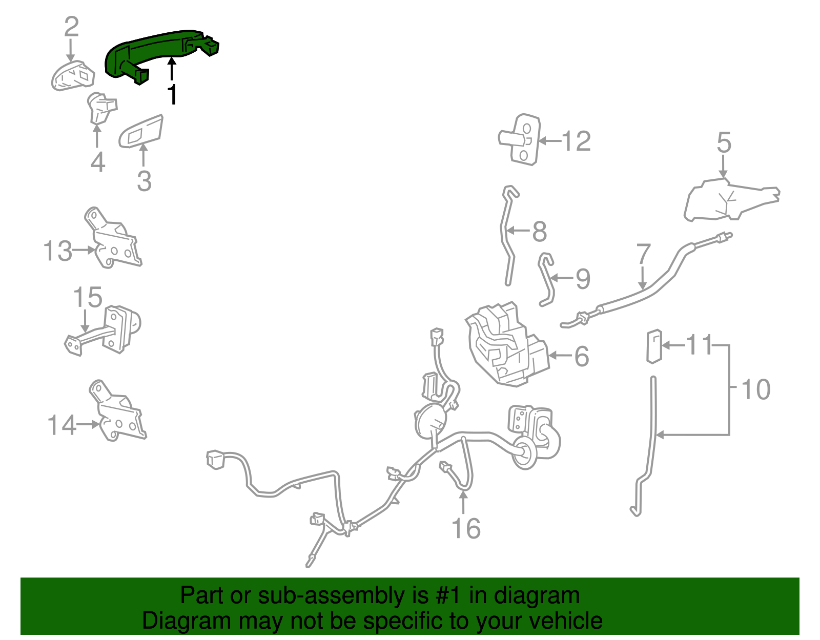 13577717 - Primed Front Exterior Side Door Handle 2012-2017 GM | GMPartsNow