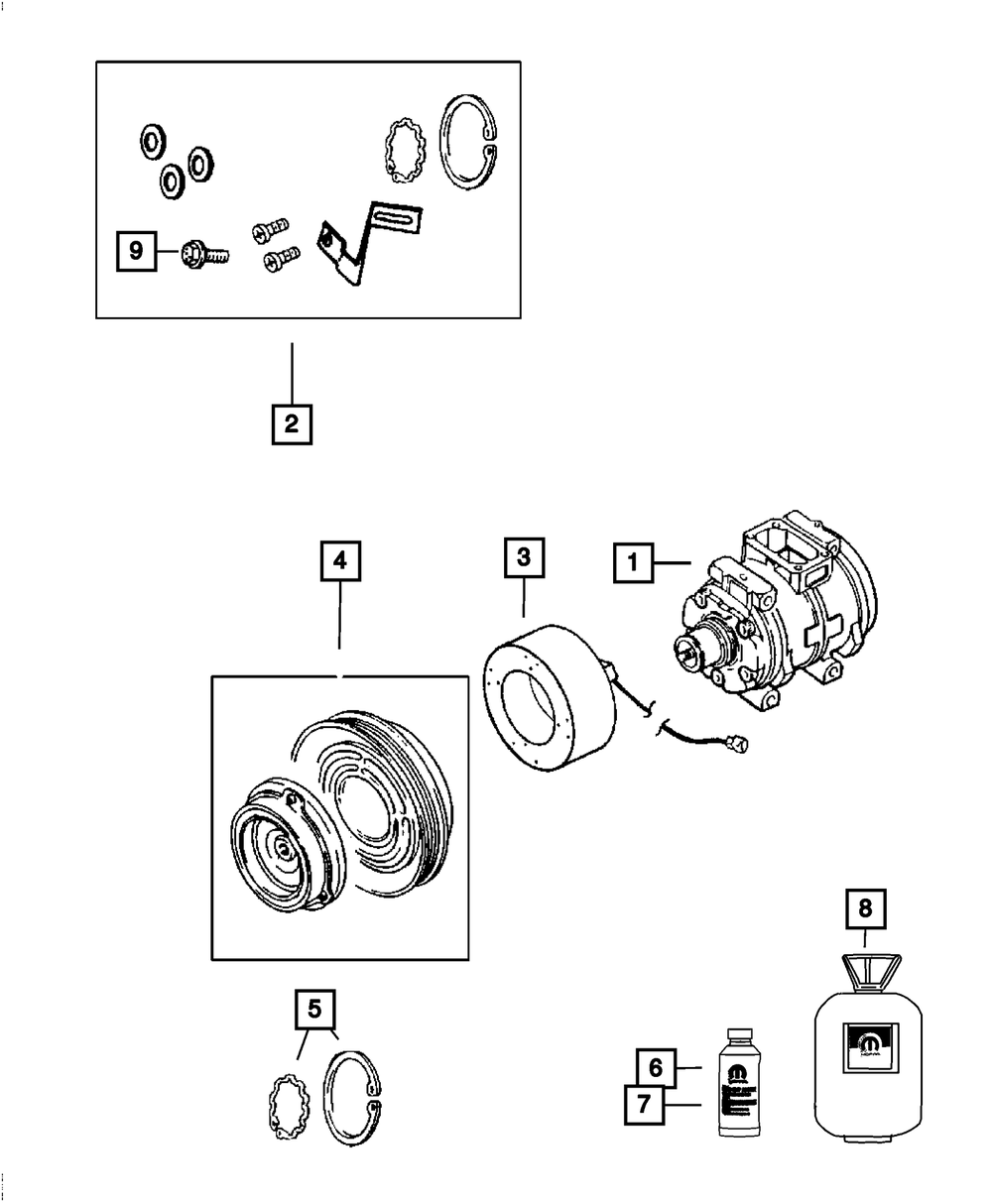 2011-2019 Mopar Air Conditioning Compressor 68294506AC | My Mopar Parts