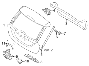 2008-2023 Volvo Lift Gate Bumper 32357334 | TascaParts.com