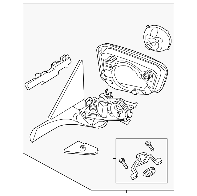 51168080271 - 2020-2023 BMW M8 Gran Coupe Mirror Assembly (51-16-8-080 ...