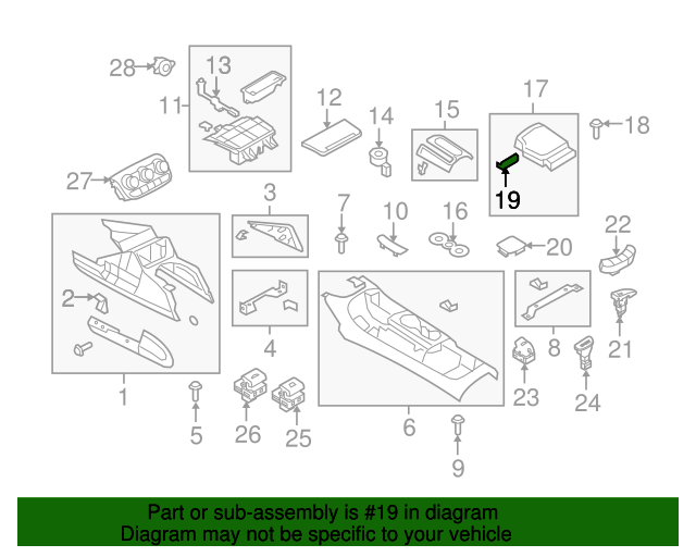 2008-2015 Audi R8 Compartment Door Latch 420-868-445-4PK | Audi USA Parts