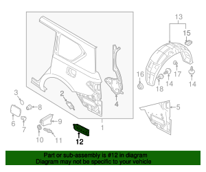 76805-6GX0A - Pressure Vent 2017-2024 Nissan Armada | Nissan Parts ...