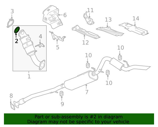 2019-2024 GM Catalytic Converter Gasket 12687885 GM | GMPartsDirect.com
