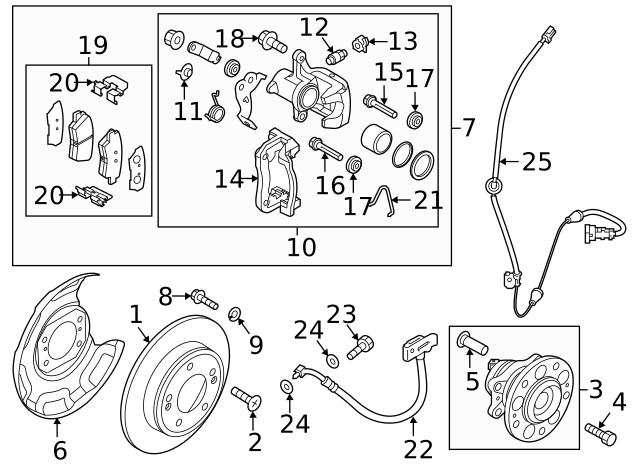 58310-Q4A00 - Disc Brake Caliper 2019-2022 Kia Niro EV | Kia.Parts Store
