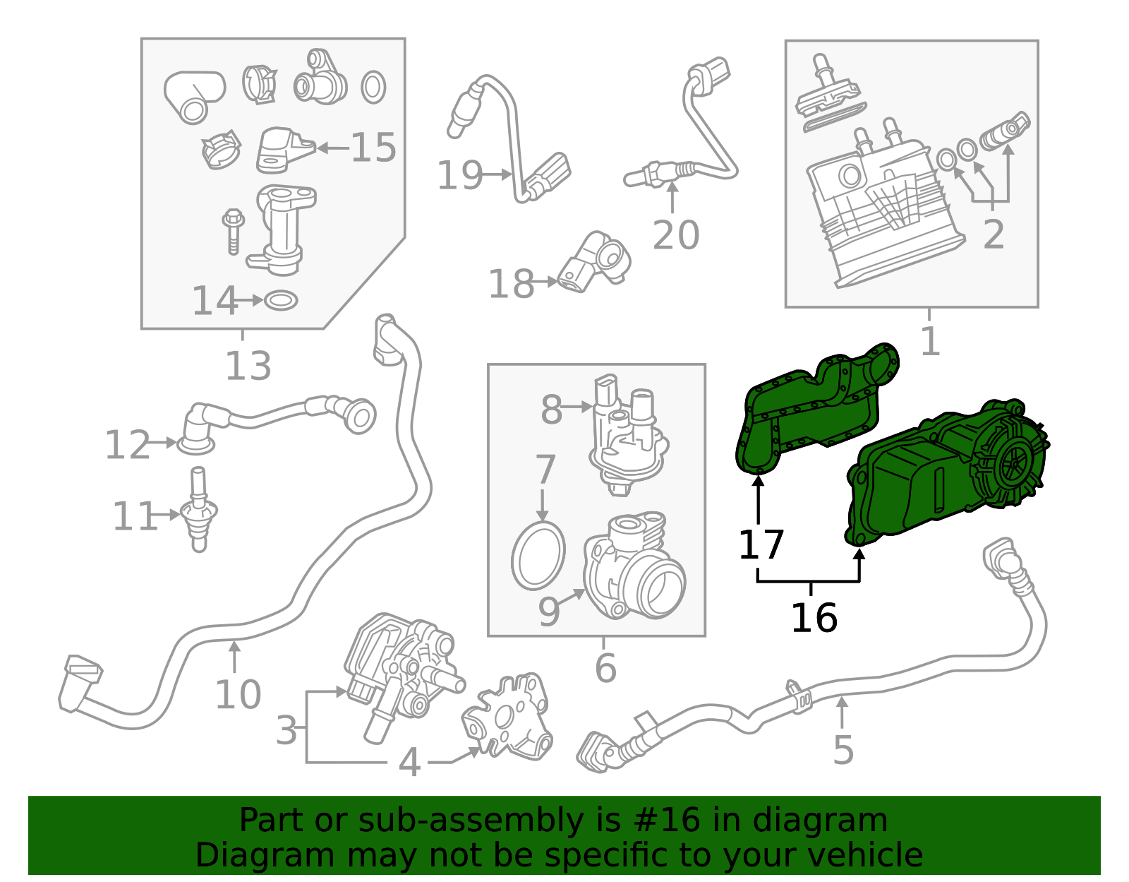 2019-2025 GM Positive Crankcase Ventilation Oil Separator 55509669 GM ...