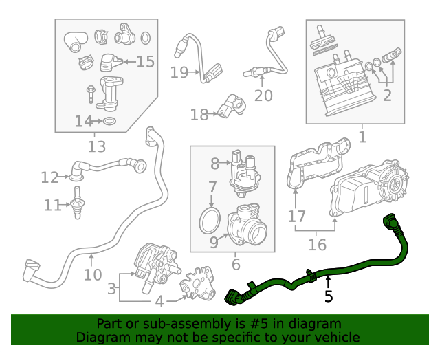 Vapor Canister Purge Tube 12734589 | TascaParts.com