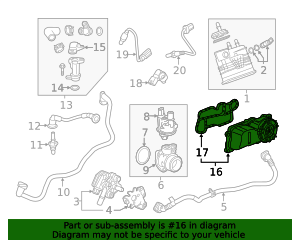2019-2025 GM Positive Crankcase Ventilation Oil Separator 55509669 GM ...