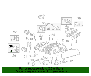 1993-2005 Toyota Instrument Panel Light Bulb (Front, Rear) 84999-10320 ...