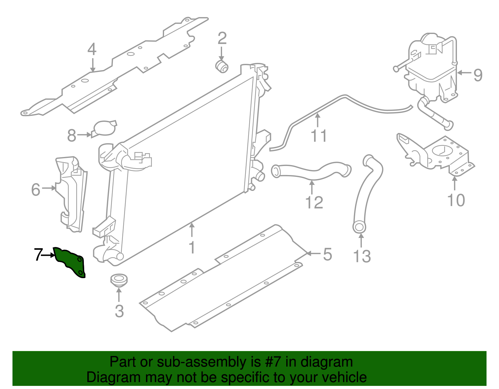21469-EZ40B - Lower Duct 2016-2019 Nissan TITAN XD | Nissan Parts ...