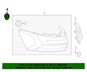 2019-2023 Volkswagen Jetta Tail Lamp Assembly Grommet 8K9-805-673-C ...