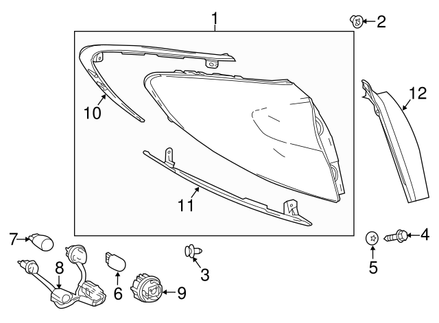 2018-2021 Toyota C-HR Lower Molding 81559-F4010 | Toyota Parts Center