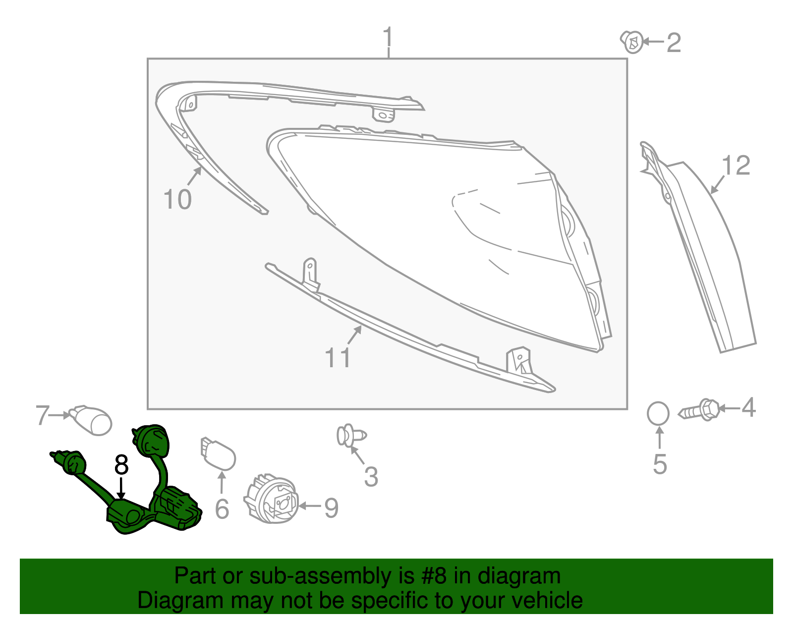 2018-2022 Toyota C-HR Socket & Wire 81555-F4020 | Lithia Toyota Parts
