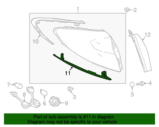 2018-2022 Toyota C-HR Lower Molding 81559-F4010 | Toyota Parts Center