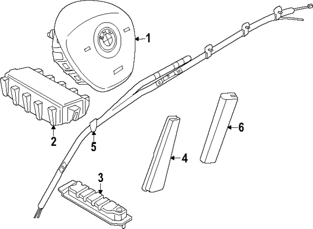 Genuine BMW 32-30-9-496-574 | Airbag Module Driver S Side 323051 | FREE ...
