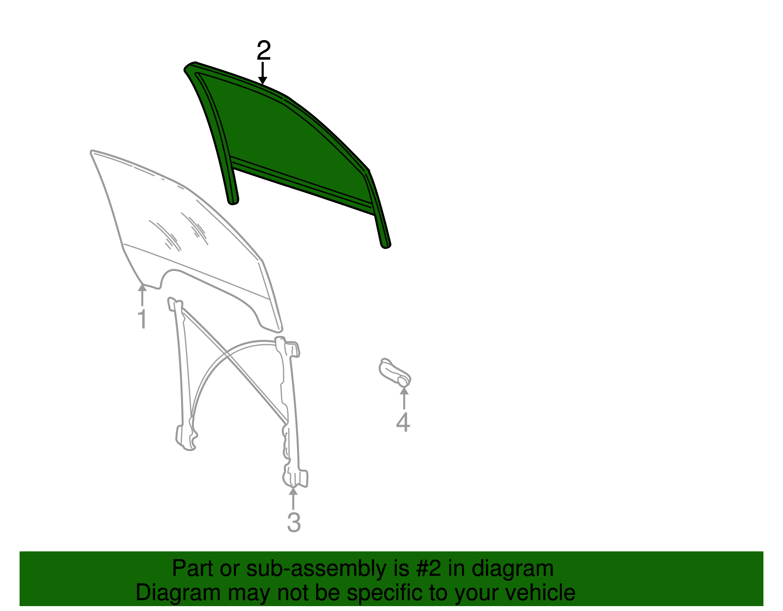 15219154 - OEM GM Glass W'strip | GMPartsCenter.net | GM Parts Center