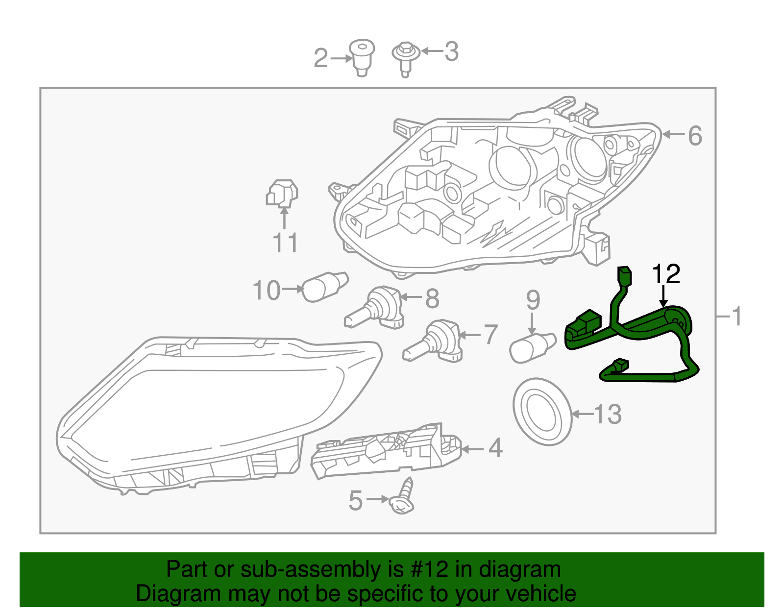 2015-2016 Nissan Rogue Harness 26038-5HA0A | My Nissan Part
