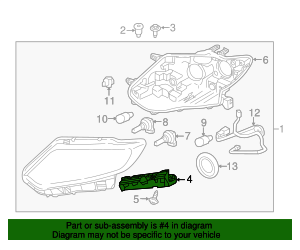 26042-6FL1A - Lamp Bracket 2019-2020 Nissan Rogue | Nissan Parts ...