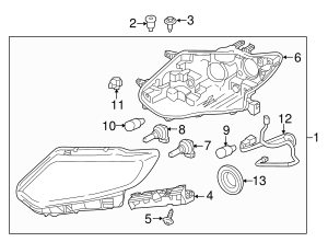 2017-2020 Nissan Rogue Composite Assembly 26010-6FL0A | Ziegler Nissan ...