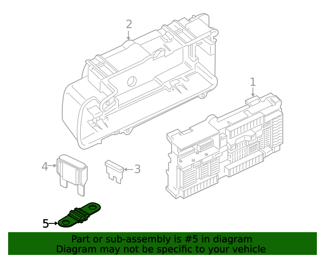 61139283441 - 2019-2024 BMW Maxi Fuse (61-13-9-283-441) | BMW of South ...
