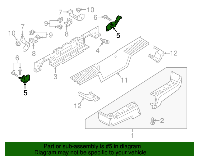 HC3Z-17C947-G - Reinforcement - 2017-2019 Ford | Lasco Auto Parts