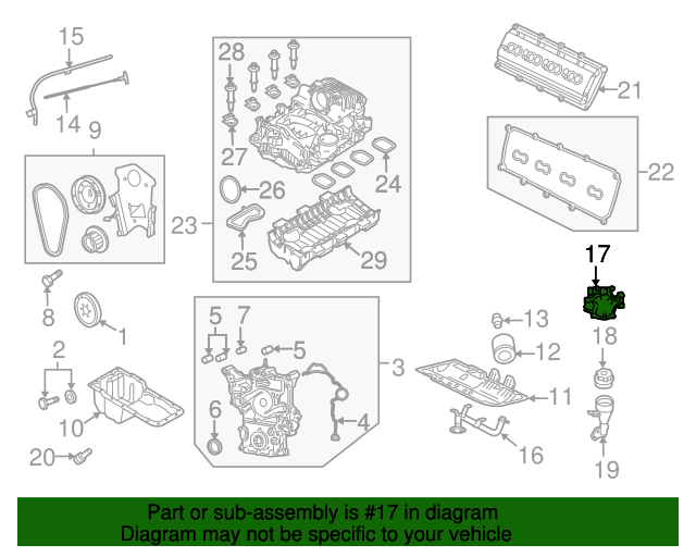 2003-2009 Mopar Oil Pump 53021622AF | TascaParts.com
