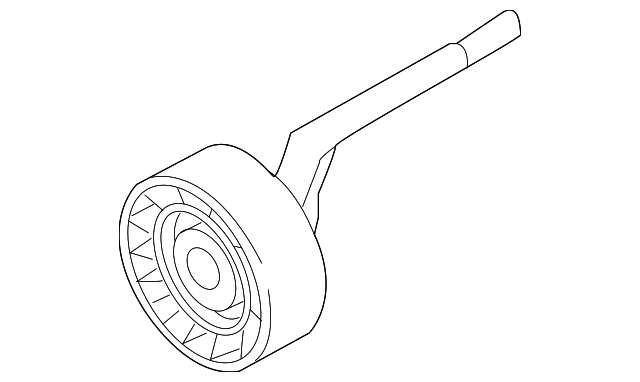 11287807021 - 2009-2011 BMW 335d Serpentine Idler Pulley (11-28-7-807 ...