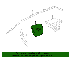 2011-2012 Cadillac SRX Jet Black Steering Wheel Airbag 22798807 ...