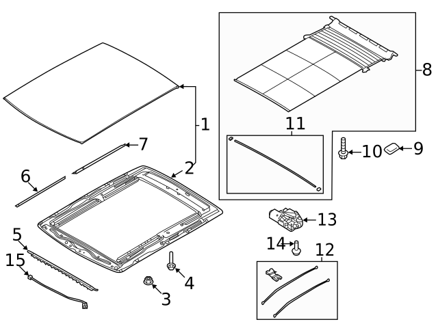 LR084563 - Sunroof Cable 2020-2022 Land Rover Range Rover Sport ...