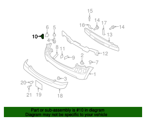 86653-1G200 - Bumper Cover Bracket 2006-2011 Kia Rio5 | Kia.Parts Store