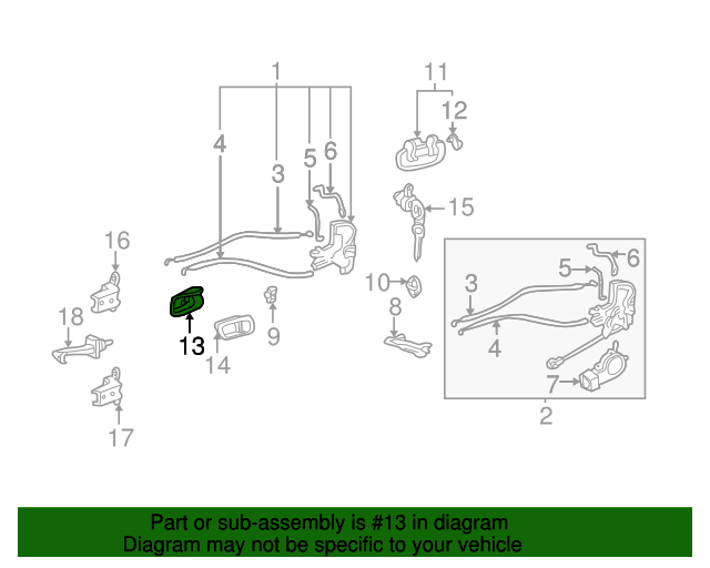 2000-2006 Toyota Tundra Handle, Inside 69206-0C010-B1 | Longo Toyota Parts