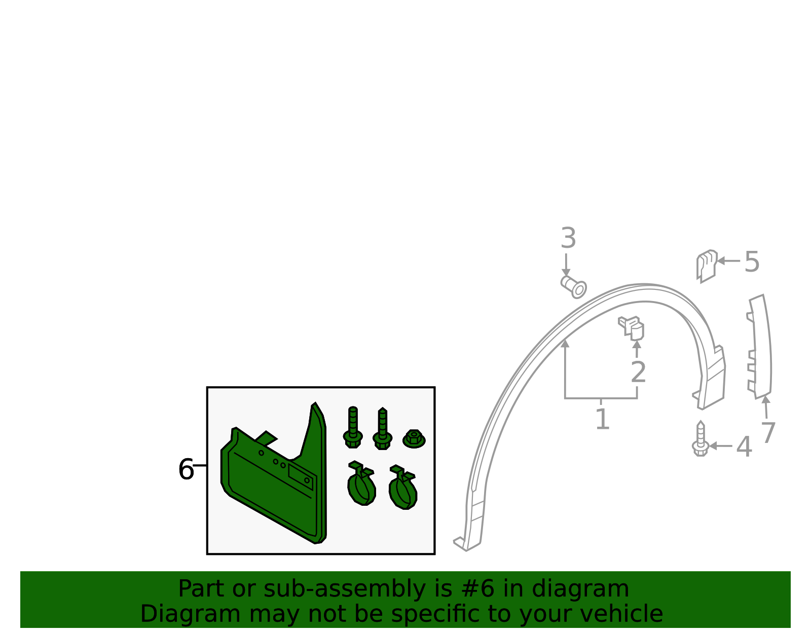 2018-2024 Volkswagen Tiguan Splash Guards - Front - R-Line Models 5NA ...