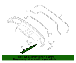 2017-2020 Mercedes-Benz Side Trim 213-885-27-01 | MB OEM Parts