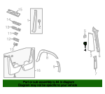 2015-2020 GM Rear Molding Retainer 23482523 | TascaParts.com