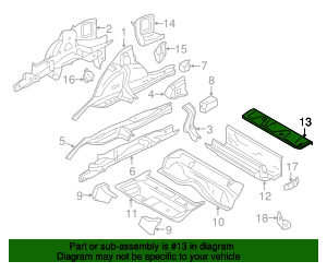Genuine BMW 41-00-7-481-602 | Rear Floor Pan | FREE Shipping on Most ...