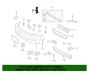 52537-0C020 - Upper Retainer 2007-2022 Toyota | Longo Toyota Parts