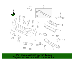 2007-2022 Toyota Side Support 52116-0C020 | OEM Parts Online