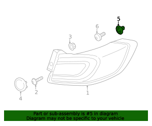 2015-2025 Ford Tail Lamp Assembly Retainer W717430-S300 | Ford OEM ...