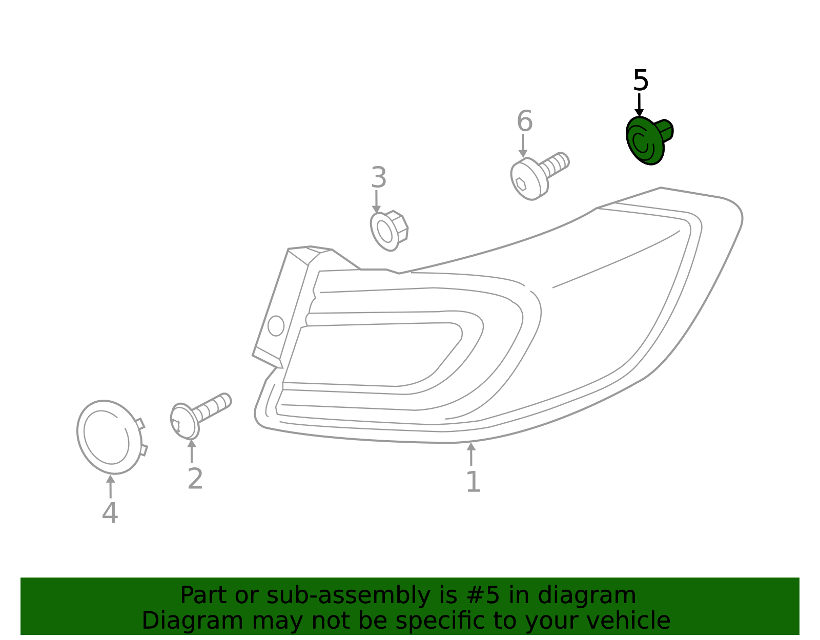 2015-2025 Ford Tail Lamp Assembly Retainer W717430-S300 | Ford OEM ...