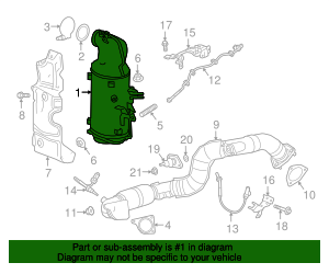 55496390 - Oxidation Catalytic Converter 2017-2019 GM | AutoNationParts.com