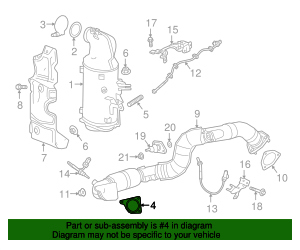 2017-2019 GM Catalytic Converter Gasket 55570081 GM | FLOW