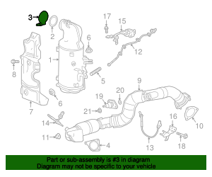 2017-2019 GM Catalytic Converter Clamp 55580837 GM | GMPartsDirect.com