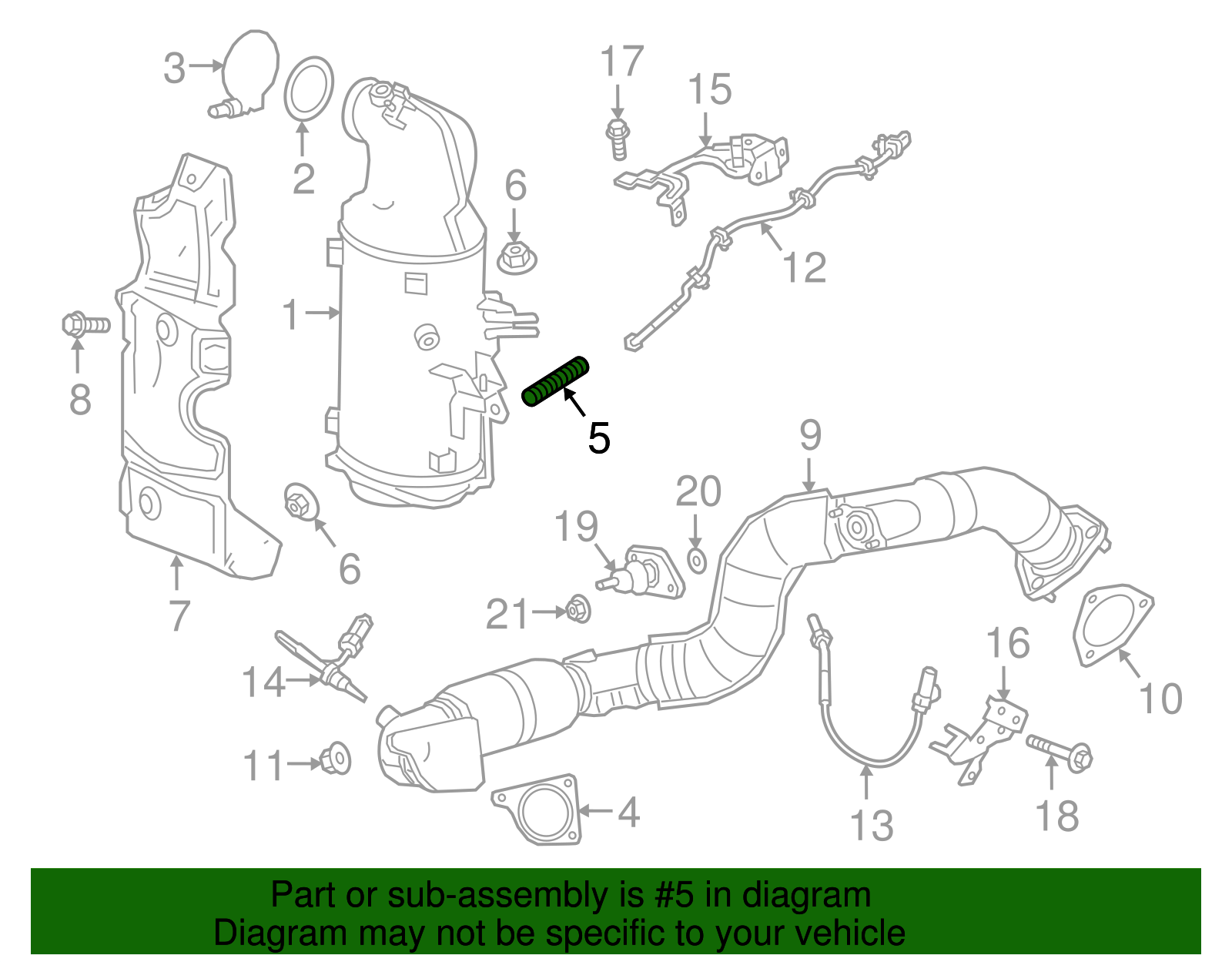 2016-2019 Chevrolet Stud 11611535 GM | GMPartsDirect.com
