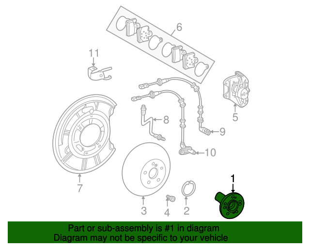 2000-2006 Mercedes-Benz Wheel Hub 220-357-02-08 | AutoNationParts.com