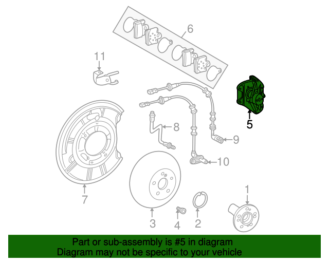 002-420-02-83-64 - Disc Brake Caliper 2000-2005 Mercedes-Benz ...